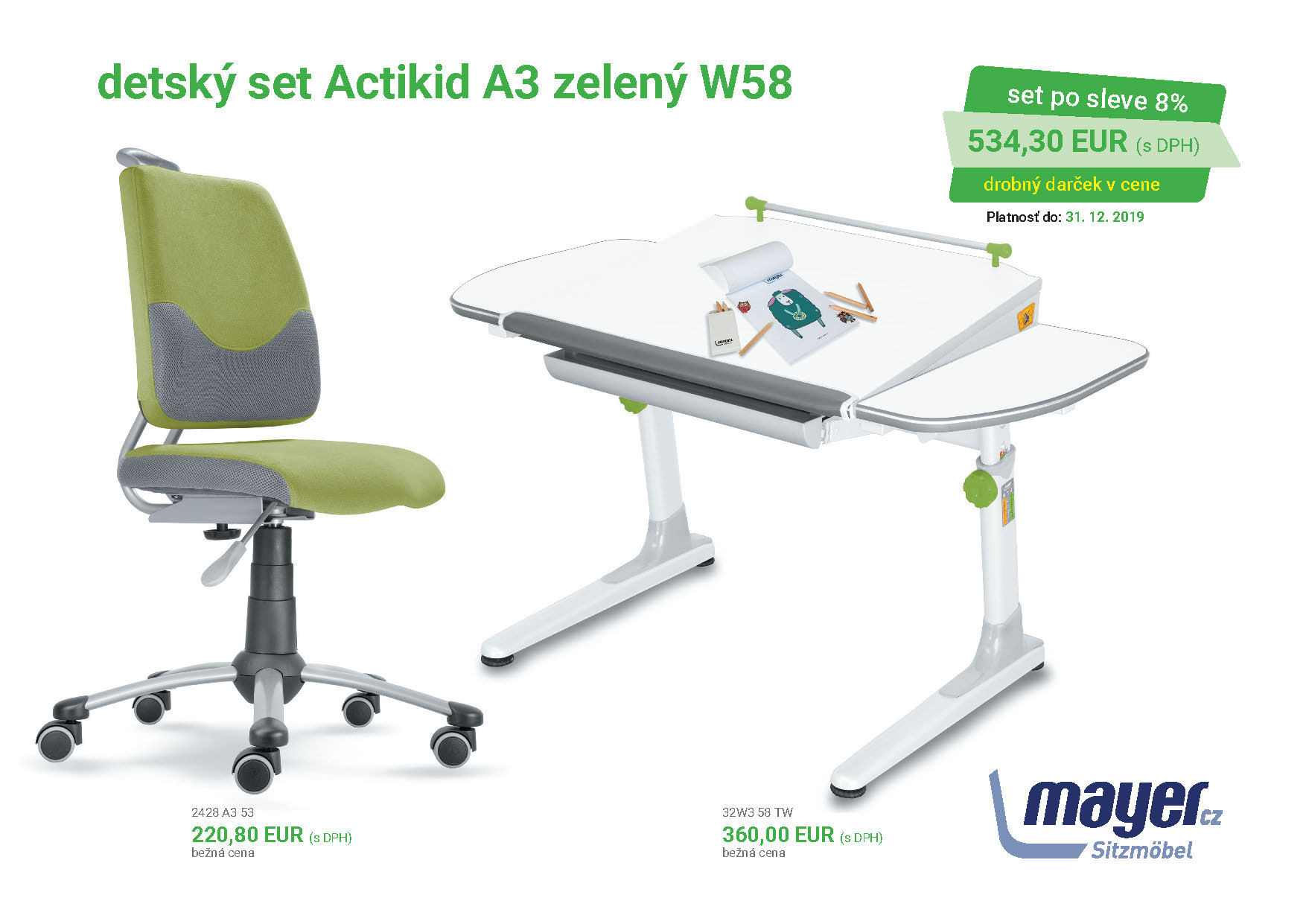 Detská rastúca stolička Actikid A2 | Spinalis
